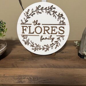 Family Sign, Custom Laser Engraved Family Tree Sign, Personalized ...