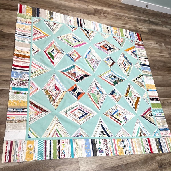 Red Zinger Selvage Quilt Pattern: Easy Upcycle Design (PDF Pattern) - Etsy