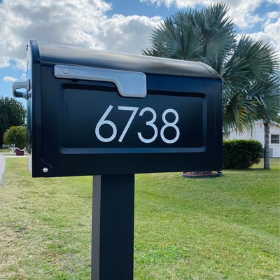 Reflective Mailbox Numbers, Reflective Mailbox Decals, Mailbox Decals ...