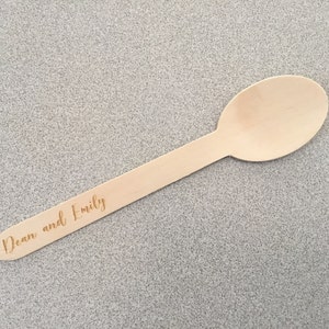 Wooden Spoon Custom Engraved, Personalized W/ Your Logo or Phrase ...