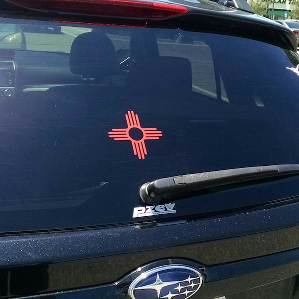 Zia Symbol Vinyl Decal, New Mexico Zia Sticker, Native American Sun ...