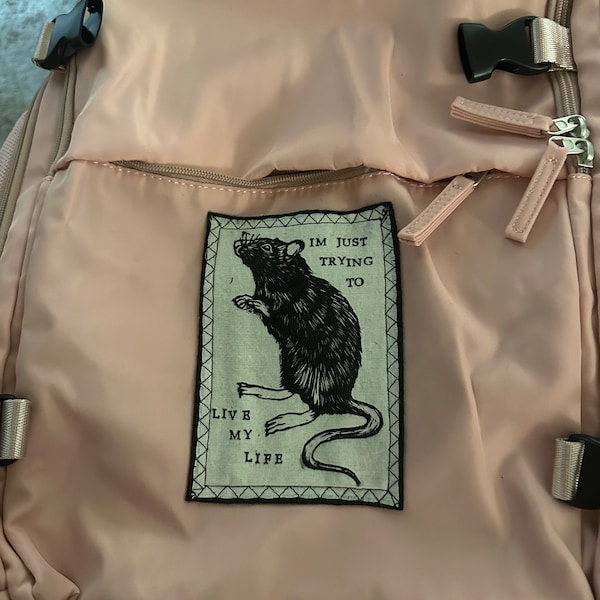 Handmade Rat Patch - Rat Patch - Rat Accessories - Animal Patches ...