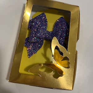 Butterfly Bow Box Template Hair Bow Box SVG, PDF Gift Box Template Box ...