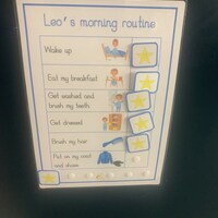Personalised Morning Routine Chart, Bedtime Routine, Daily Routine, SEN ...