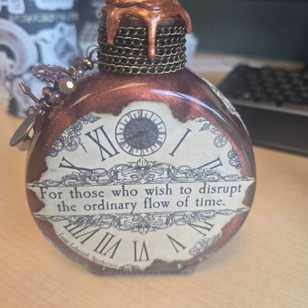 Color Changing Time Travel Potion Bottle: Steampunk Fantasy Decor - Etsy
