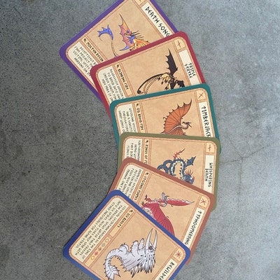 HTTYD Deck of Dragons how to Train Your Dragon Cards - Etsy