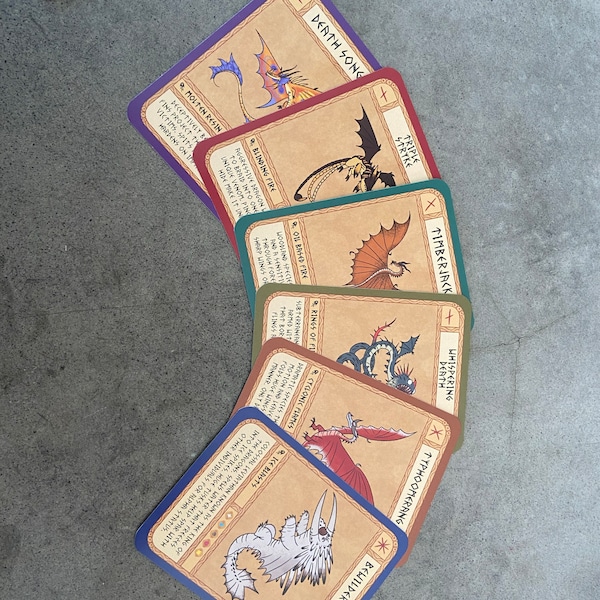 HTTYD Deck of Dragons (how to Train Your Dragon Cards) - Etsy