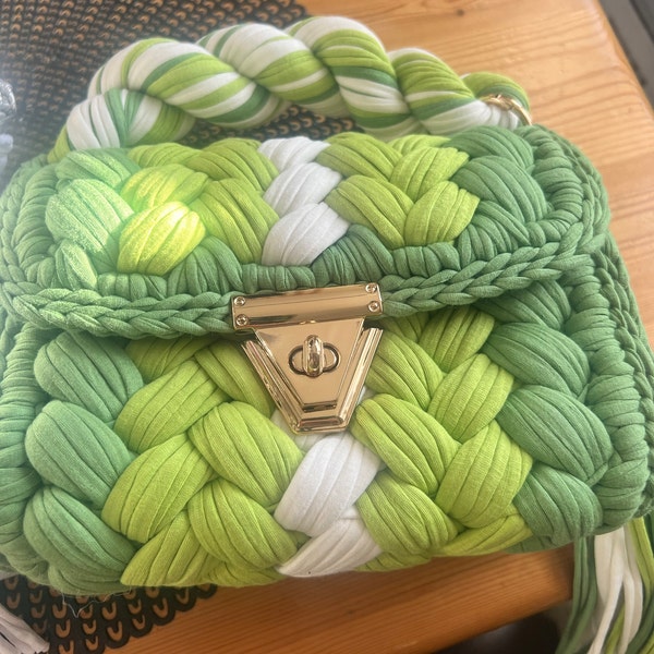 Multi Color Bag/hand Woven Bag/crochet Bag/knitted Bag/colorful Bag ...