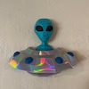 Alien UFO Flying Saucer DIY Papercraft TDF Template 3d - Etsy