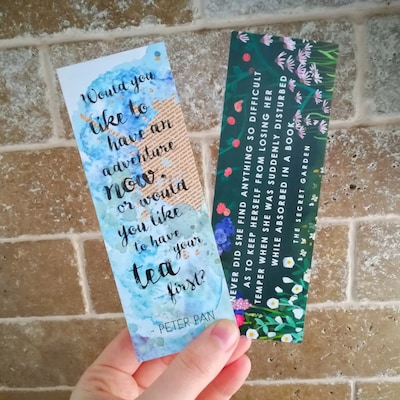Peter Pan Bookmark Would You Like an Adventure Now Literary Quote ...