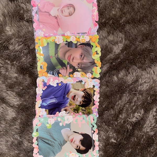 DECORATED Toploaders | Kpop | Deco | Holographic | Premade - Etsy