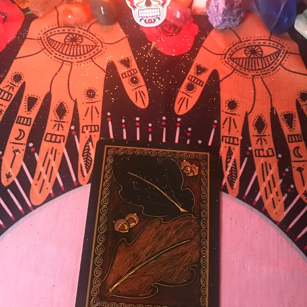 Hamsa, 20 X 20 , Evil Eye, Hand of Fatima, Blue Tarot, Oracle ...