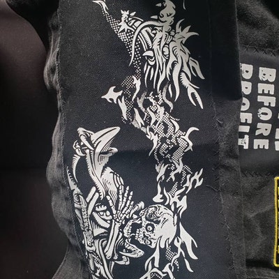 SAMURAI & DRAGON Punk Patch Patches Death Patch Cultural Patches Custom ...