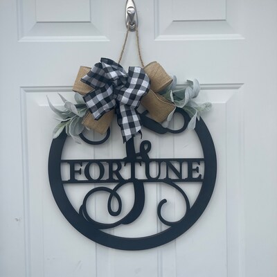 Autism Awareness Door Wreath Autism Mom Front Door Wreath Puzzle Wreath ...