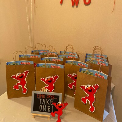 Elmo Two Highchair Banner/ Elmo Sesame Street Banner / Two Elmo Banner ...