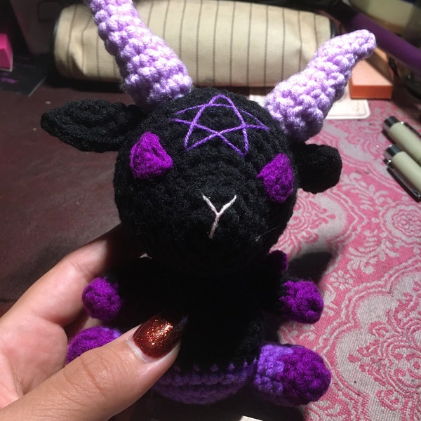 Baby Baphomet Chibi Plush With Wings| Amigurumi Crochet Plush ...