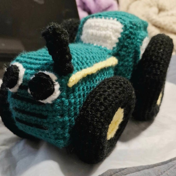Crochet Pattern: Tractor Farm Vehicle Stuffed Toy, Vehicle Soft Toy ...