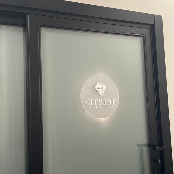 Round Business LOGO Sign • Business Shop Sign • Round Business Sign ...