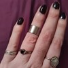 Wide Black Knuckle Ring, Black Above the Knuckle Ring, Wide Band Ring ...