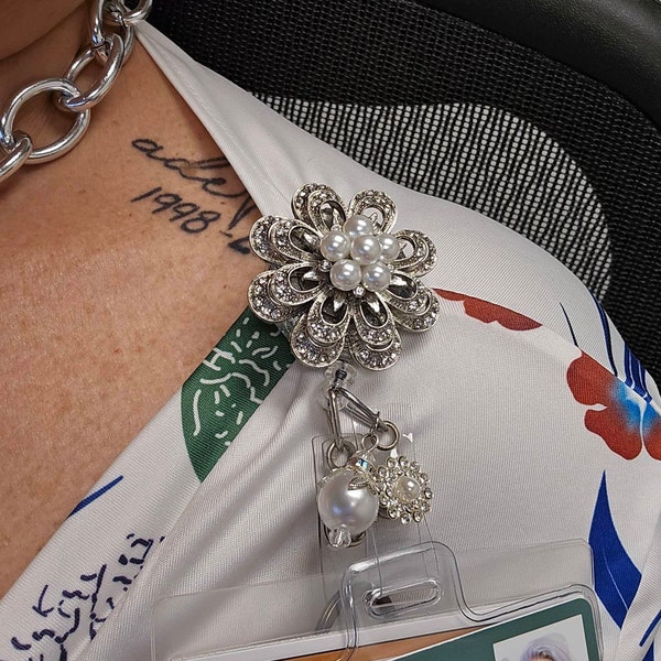 Butterfly Snap Button Lanyard Beaded Breakaway Lanyard, ID Lanyard ...