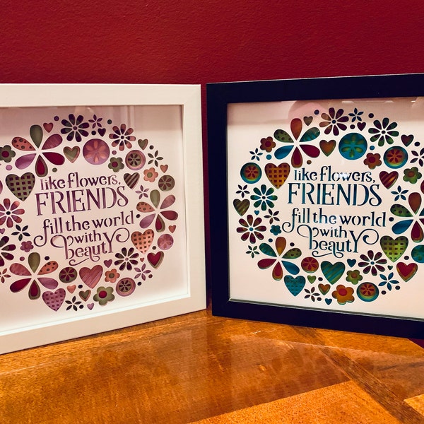 3D FRIENDS Svg - Shadowbox Svg - for Cricut - for Silhouette - Etsy