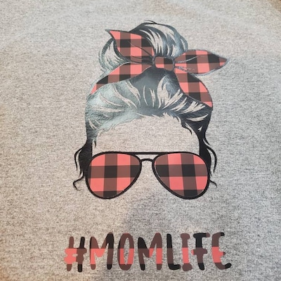 Momlife Png Svg, Messy Bun Hair Svg Png, Layered Mom Skull Svg Png, Mom ...