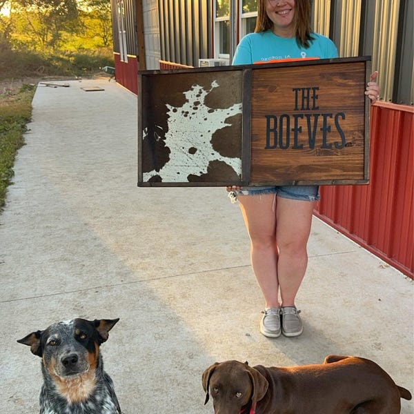 Cowhide Branding Frame, Cowhide Wood Sign, Family Heirloom, Unity ...