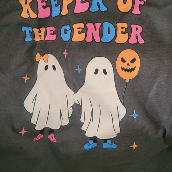 Halloween Gender Reveal Shirt Spooky Baby Shower Halloween Pregnancy ...