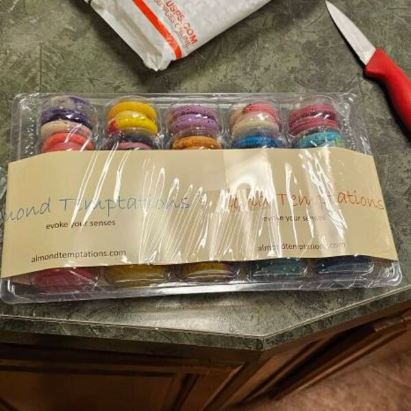 25 Pack Grape French Macarons - Etsy