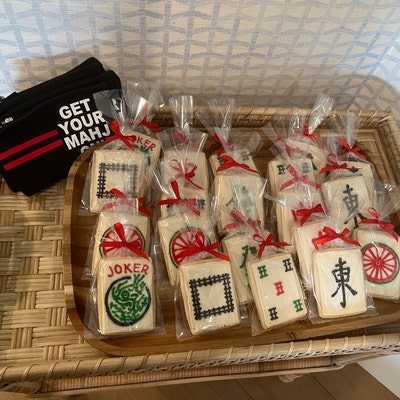 24 Mahjong Tile Sugar Cookies - Etsy