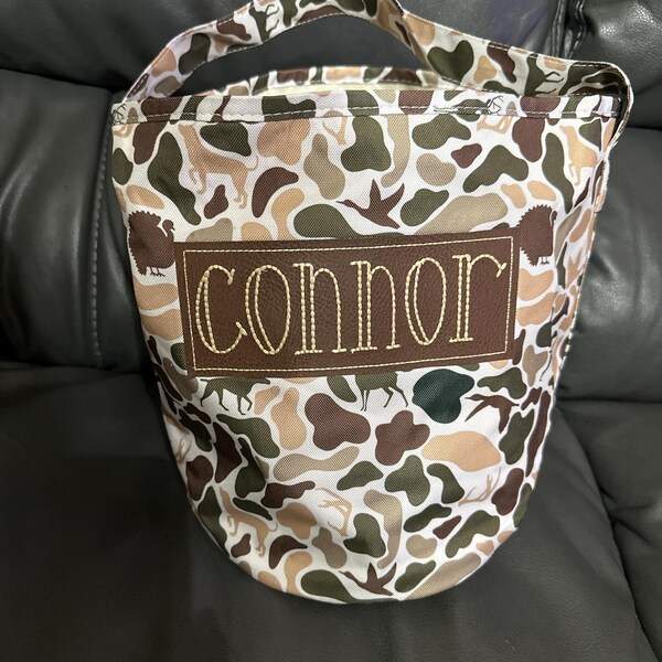 Camo Hunting Easter Basket With Custom Name - Etsy