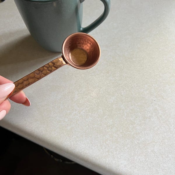 Hammered Copper 1/2oz (1 Tbsp.) Coffee Scoop Measuring Spoon - 7.5” - Etsy
