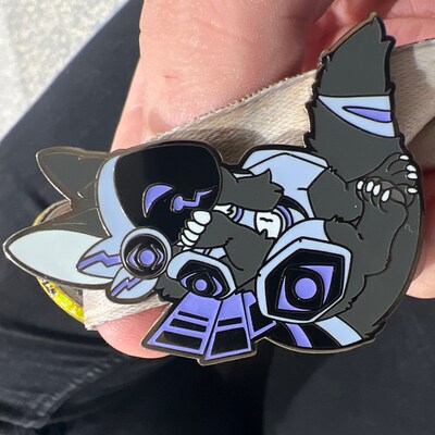 Glow in the Dark Protogen Pins - Etsy