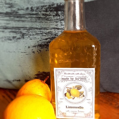 DIY Limoncello Label Customizable Limoncello Bottle Label Limoncello ...