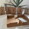Eucalyptus & Floral Wood Wedding Table Numbers, Rustic Wedding Wooden ...