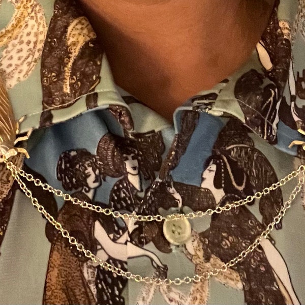 Handmade Large Brass Cicada Collar Pins // Spirit Animal Lapel Cardigan ...