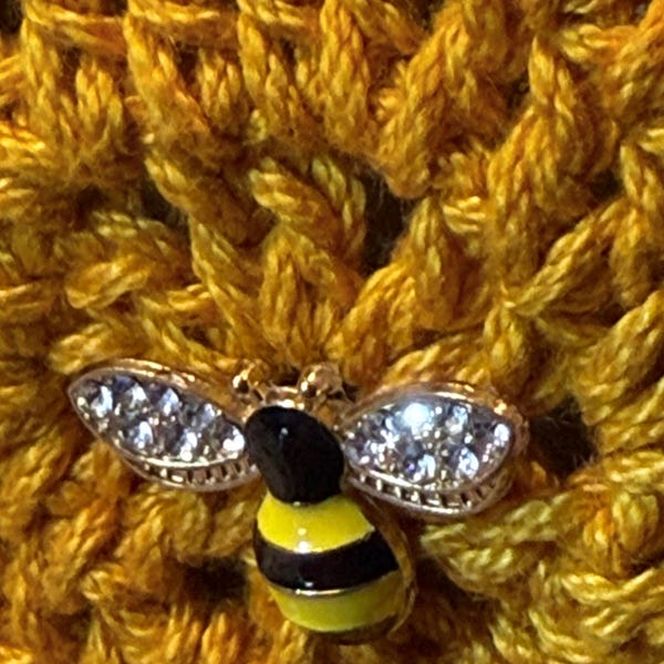 10 Pcs Enamel Bee Embellishments, Rhinestone Enamel Embellishments ...