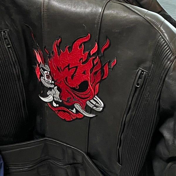 Spine Back Patch Goth Patch Patch Bone Large Patch Embroidered Patch ...