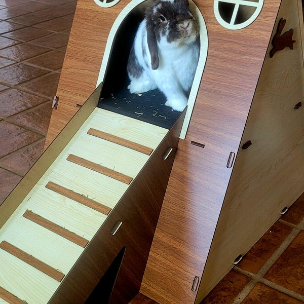 Modern Rabbit House, Wooden Rabbit Castle, Rabbit House, Rabbit Castle ...