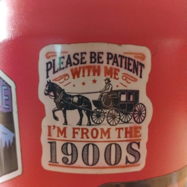 Please Be Patient With Me Sticker, I'm From the 1900s, Funny Laptop ...