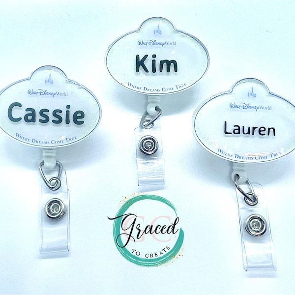 Walt World and DL Theme Park Cast Member Name Tag SVG, Personalized ...