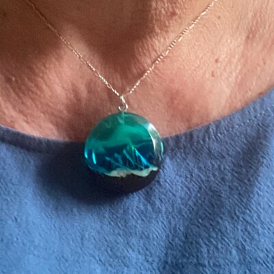 Wizard Styles Necklace Wizard Pendant Wood Resin Pendant - Etsy