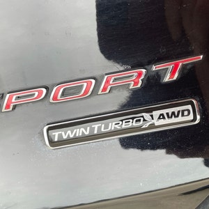 Gel Coated domed FORD Ecobeast AWD or Twin Turbo AWD Emblem Overlay ...