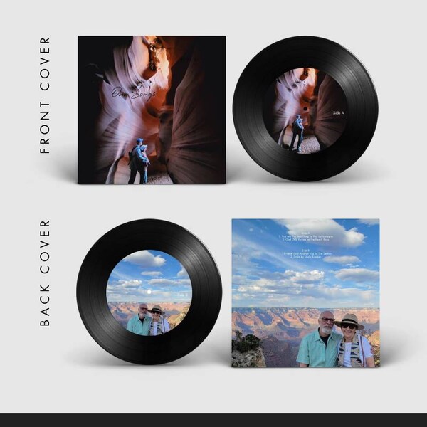 Vintage Vinyl Record Label Template for Wedding Guestbook Alternative ...