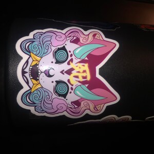 Oni Cat 3in Sticker - Etsy