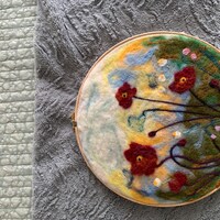 Sheep Felted Painting Kit Landscape Picture Needlepoint - Etsy Canada