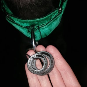 Funky Design Pet Dog ID Disc Tag. Stainless Steel Washer Style ...