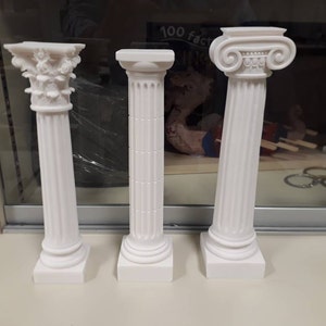 SET 3 Columns Pillars Ionic Doric Corinthian Order Architecture Decor Sculpture - Etsy