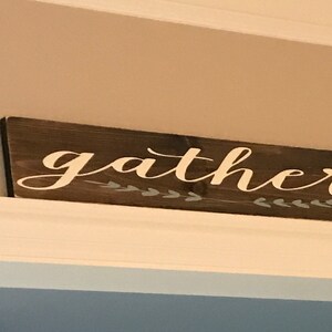Gather Sign / Rustic Gather / Kitchen Signs / Farmhouse Signs - Etsy