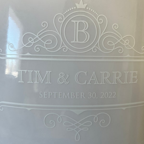 SAMPLE Wedding Mirror Seating Chart Static Cling Decal - Etsy